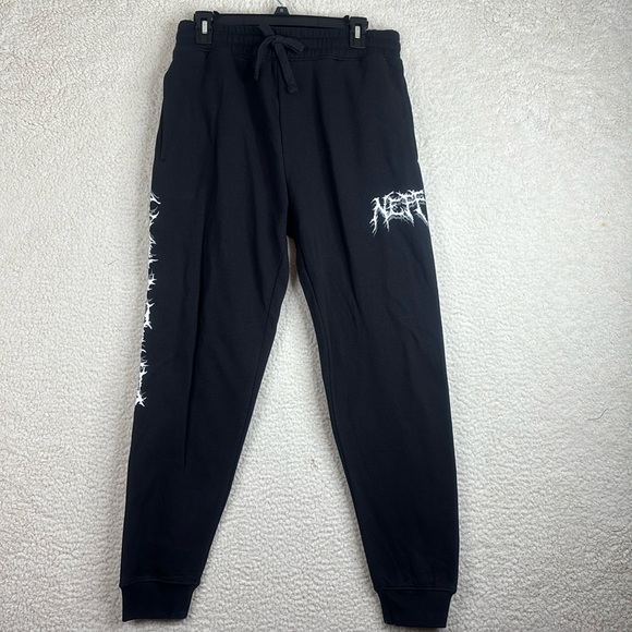 Neff | Pants | Nwt Neff Streetwear Black Weird Times Sweatpants | Poshmark